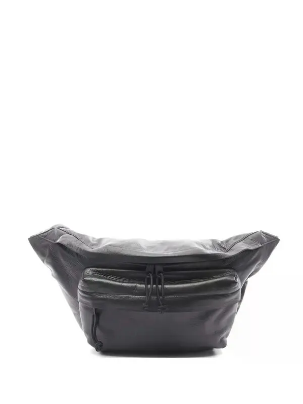 Balenciaga 2010s Leather Belt Bag - Black