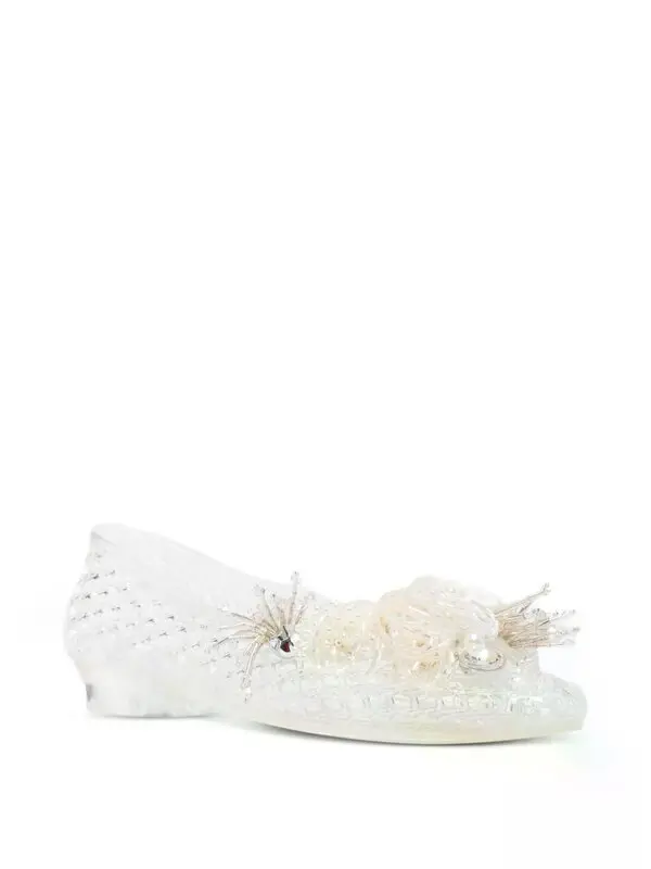 HEAVENLY JELLY Floral Embellished Ballet Flats