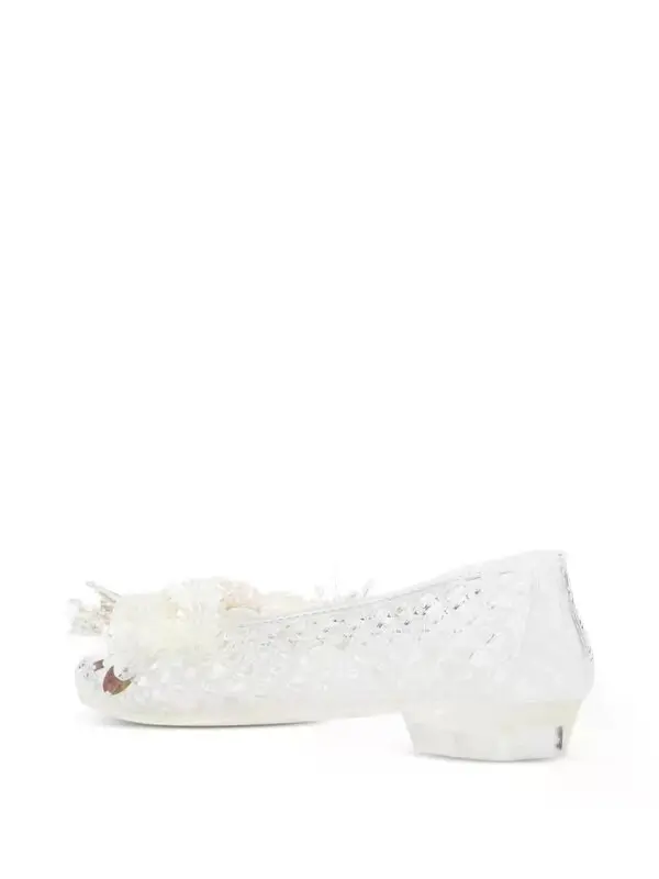 HEAVENLY JELLY Floral Embellished Ballet Flats