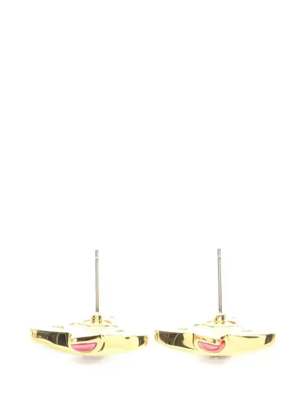 VIVIENNE WESTWOOD Diamante Heart Stud Earrings