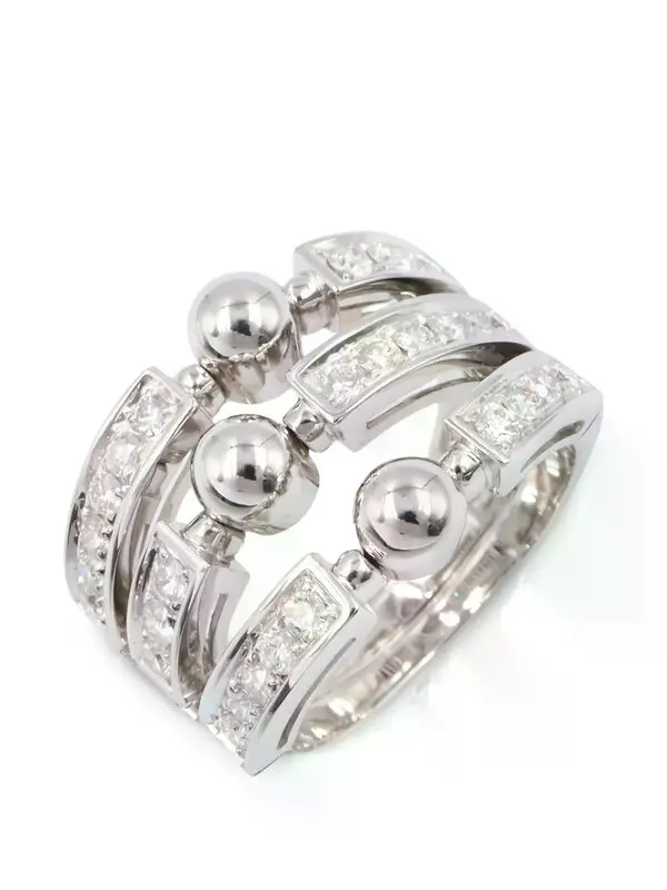 BVLGARI 2010s Allegra Triple Band Diamond Ring