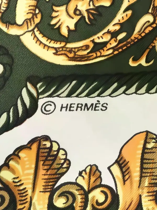 Hermès 2010s Lvdovicvs Magnvs Silk Scarf