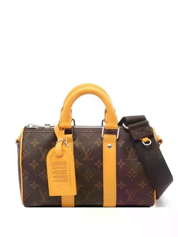 LOUIS VUITTON 2010s Keepall Bandouliere 25 Tote Bag - Brown