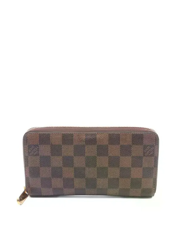 LOUIS VUITTON 2012 Damier Ebene Zippy Wallet - Brown