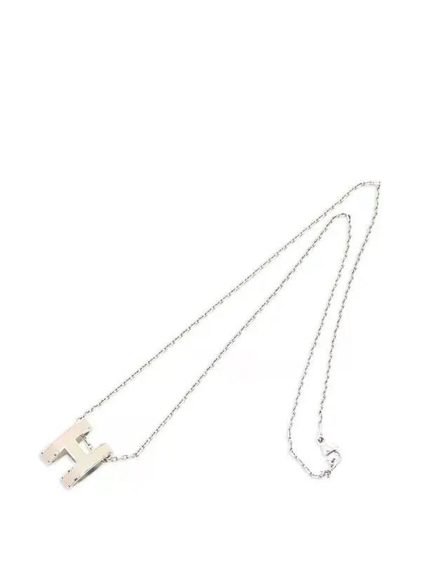 Hermès 2010s Pop Ash H Necklace - Silver