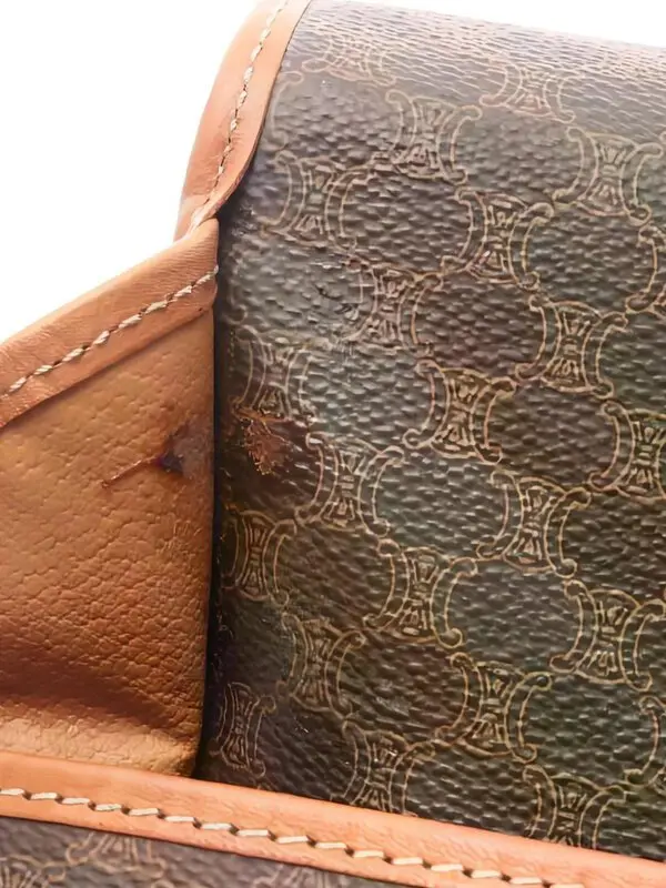 Celine 2000s Macadam Patterned Shoulder Bag