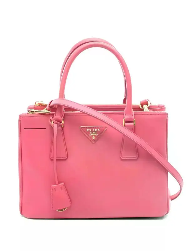 Prada 2000s Galleria Leather Tote - Pink