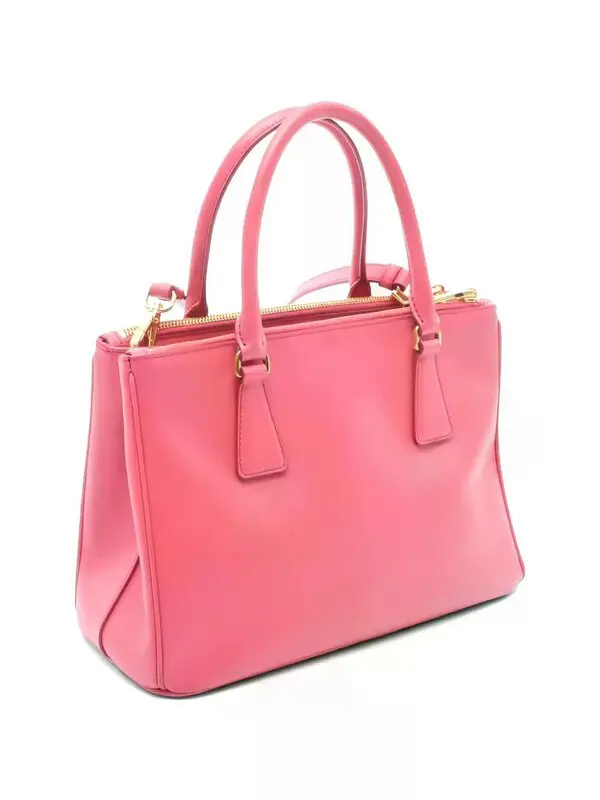 Prada 2000s Galleria Leather Tote - Pink