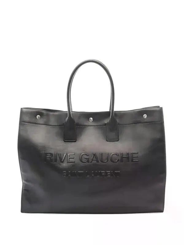 Saint Laurent 2010s Rive Gauche Tote Bag - Black