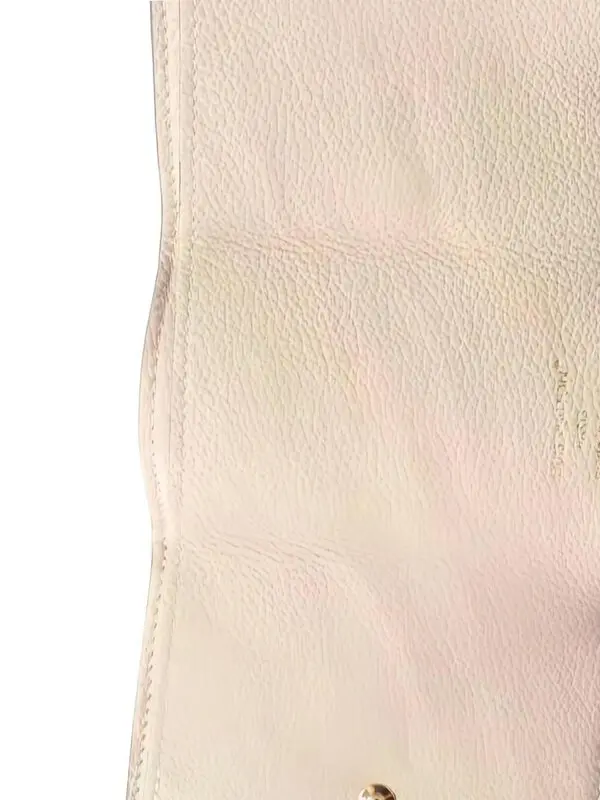 LOUIS VUITTON Mini Portefeuille Rock Greige Trifold Leather Wallet - Neutrals