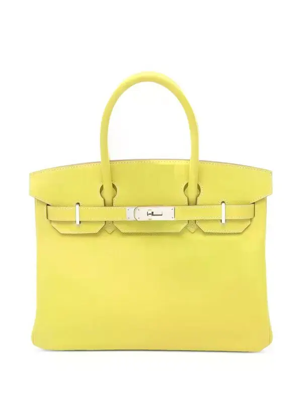 Hermès 2011 30 Birkin Leather Tote Bag - Yellow