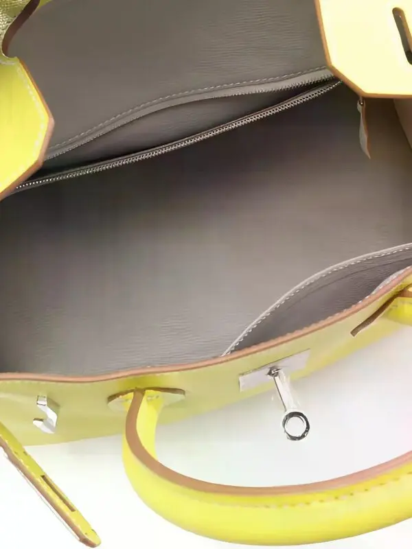 Hermès 2011 30 Birkin Leather Tote Bag - Yellow