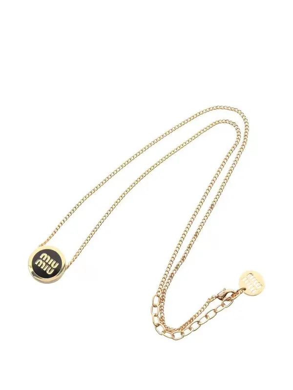 Miu Miu Logo Necklace