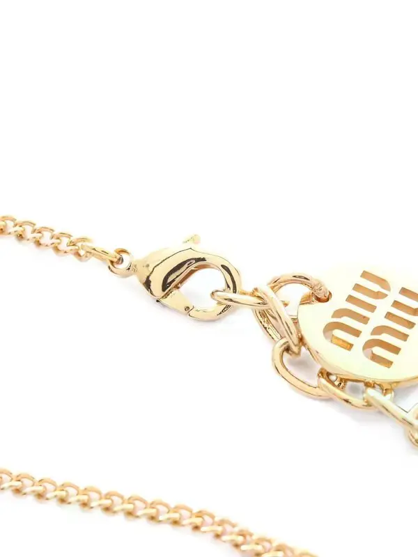 Miu Miu Logo Necklace