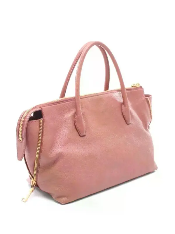 Miu Miu 2000s Madras Two-way Tote Bag