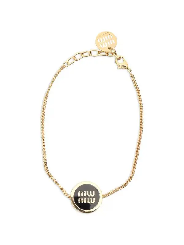 Miu Miu 20s Enamel Plated Bracelet - Gold