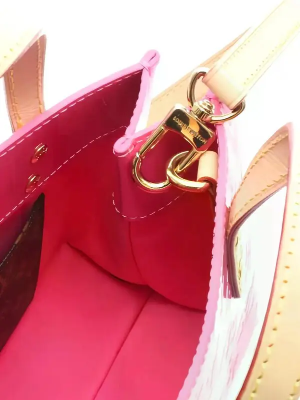 LOUIS VUITTON 2010s Pm Reed Vernis Tote Bag - Pink