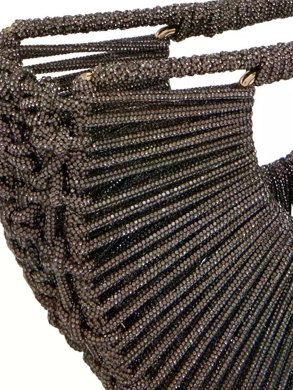 HIBOURAMA Demetra Crystal-studded Tote Bag - Grey