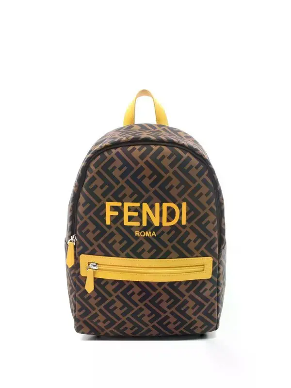Fendi 2010s Zucca Leather Backpack