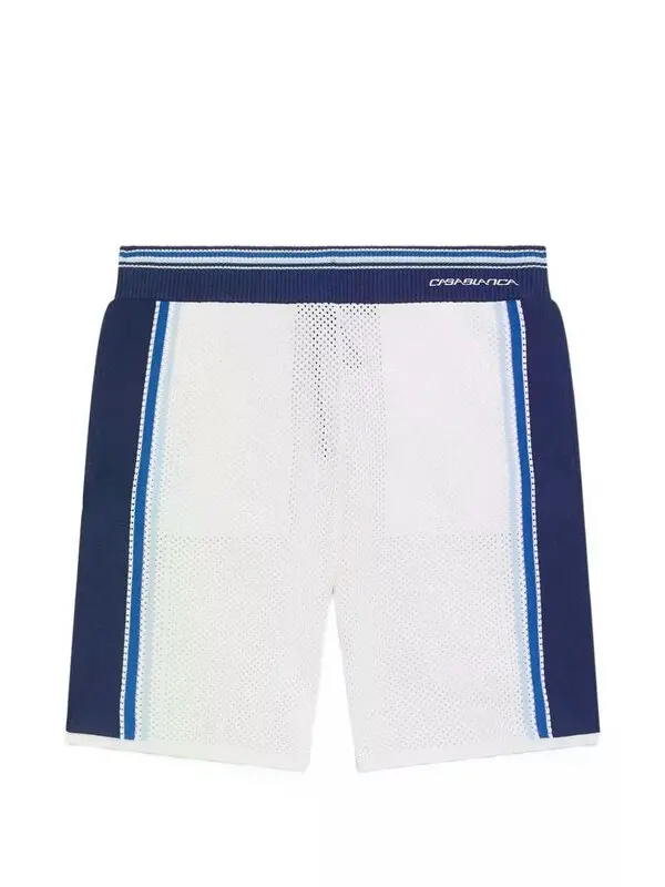 Casablanca Mesh Shorts - White And Blue