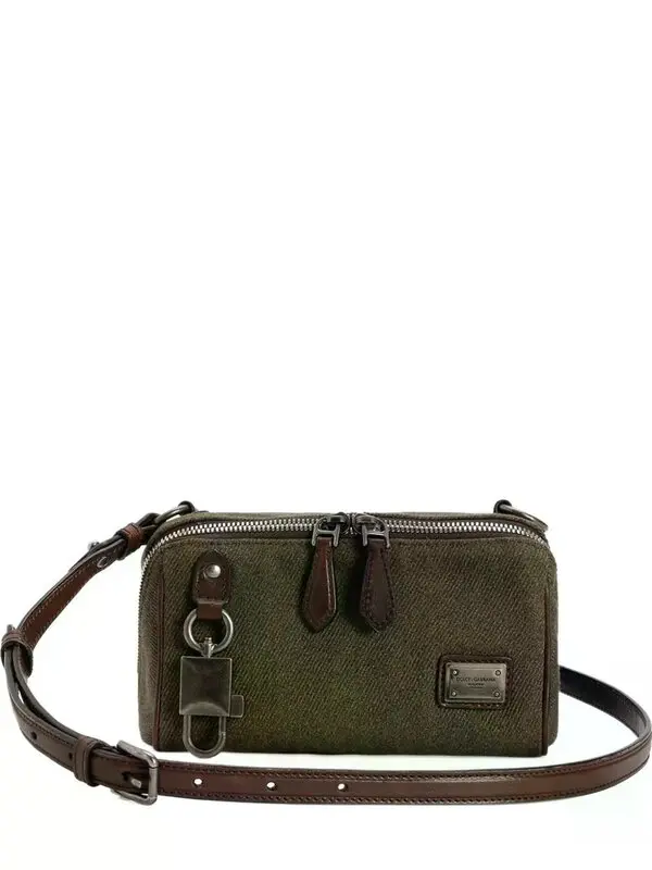 Dolce & Gabbana Lock Zip Cross Body Bag - Green