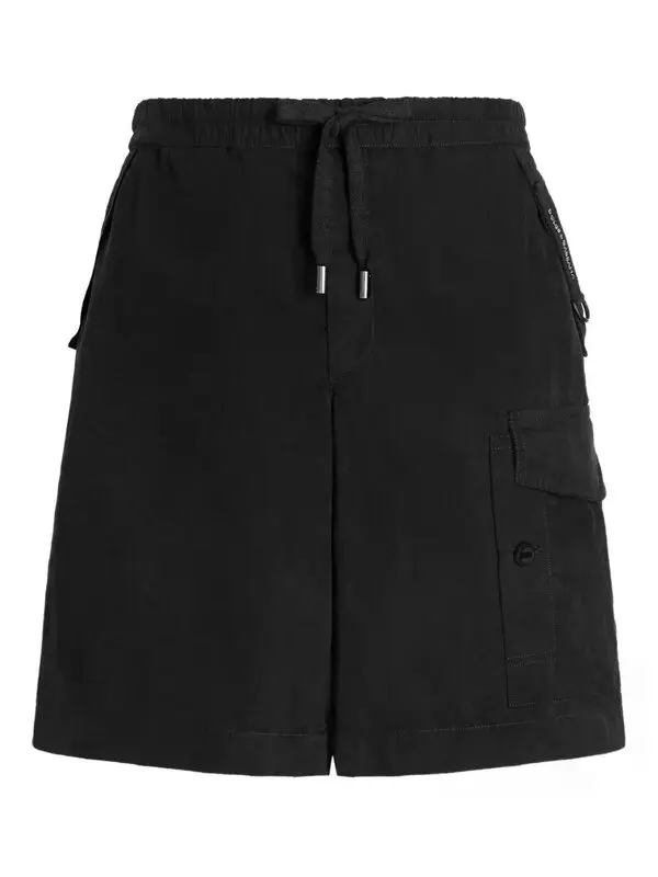 Dolce & Gabbana Drawstring Cargo Shorts - Black