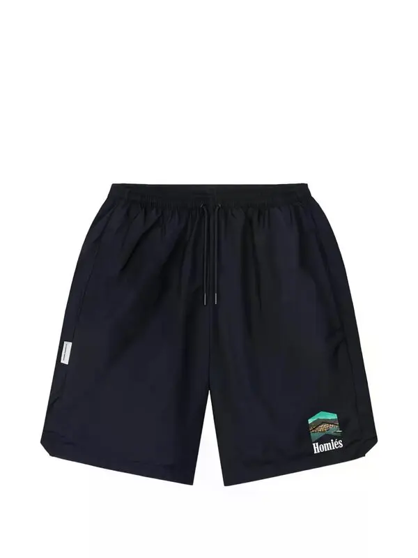 HOMIES MARBELLA Racing Logo-detail Shorts - Blue