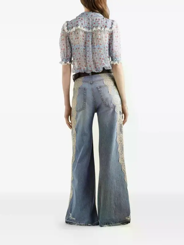 Dolce & Gabbana Lace-panelled Jeans