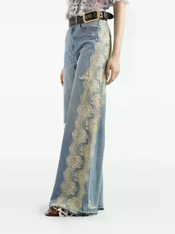 Dolce & Gabbana Lace-panelled Jeans
