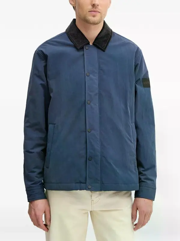 BOSS Patch Jacket With Corduroy Collar