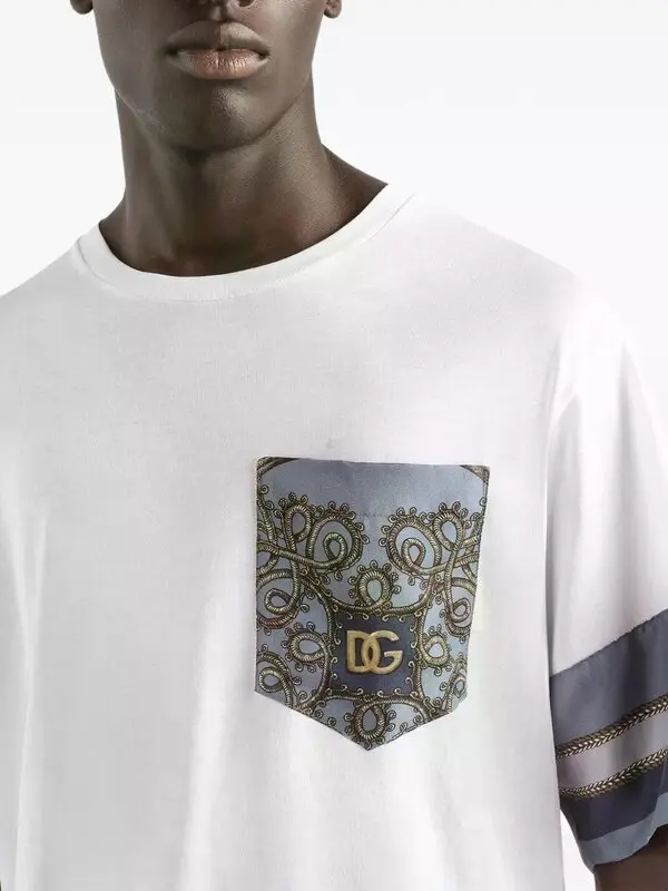 Dolce & Gabbana Patterned Short-sleeve Pocket T-shirt