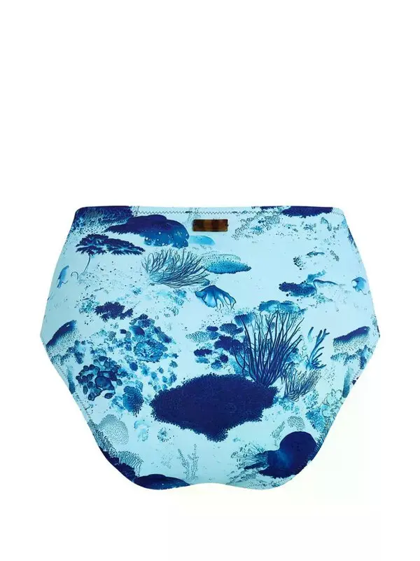 Vilebrequin Printed High-waisted Bikini Bottom