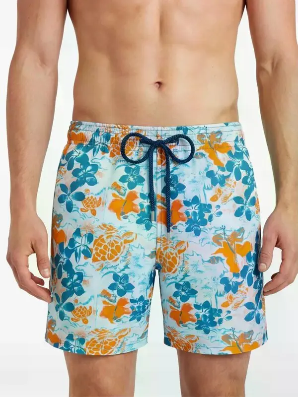 Vilebrequin Printed Swim Shorts - White