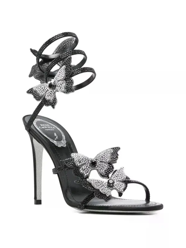 Rene Caovilla Butterfly-embellished Sandals