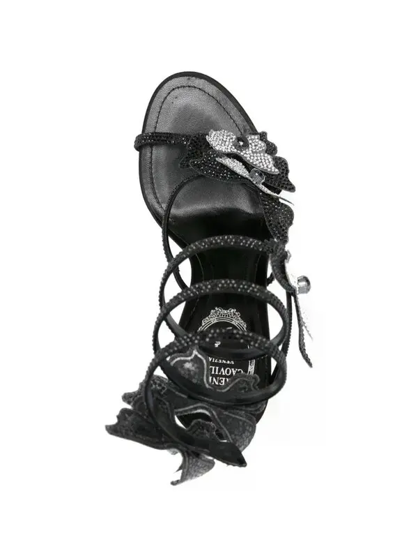 Rene Caovilla Butterfly-embellished Sandals