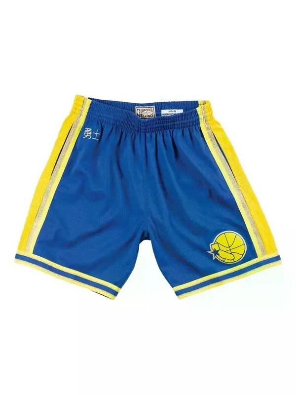 Mitchell & Ness Nba Chinese New Year 1995-96 Golden State Warriors Shorts - Blue