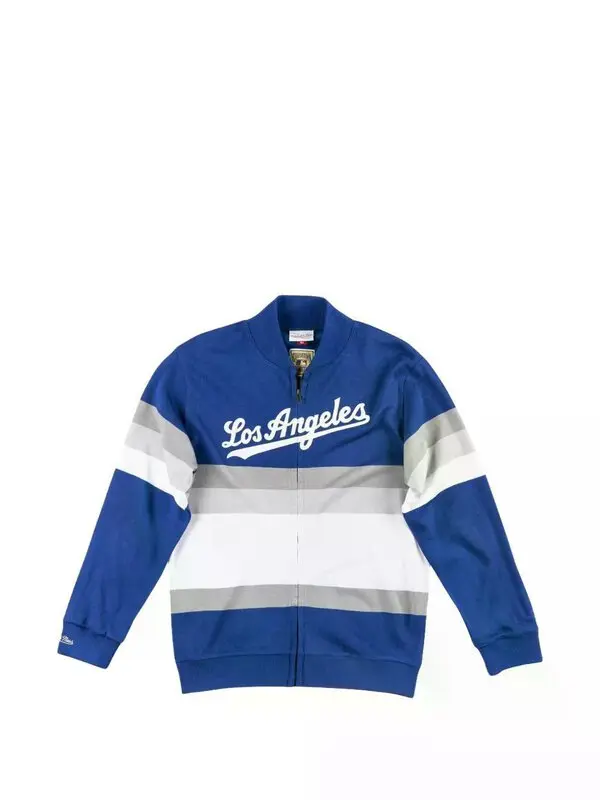 Mitchell & Ness Mlb Los Angeles Dodgers Full-zip Sweater