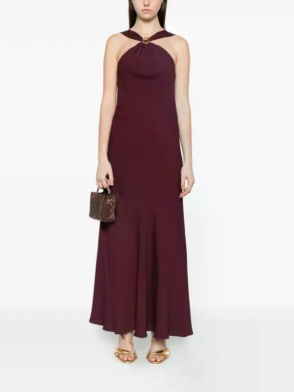 FORTE_FORTE Halterneck Ring Dress