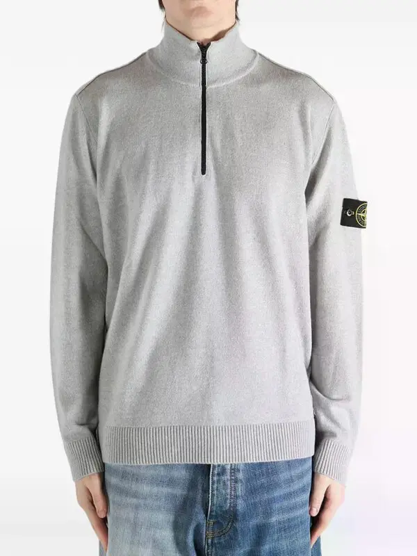 Stone Island Zip Collar Sweater