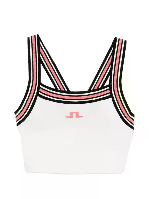 J. Lindeberg Nori Knit Crop Top - White