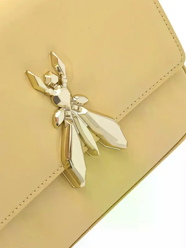 Patrizia Pepe Fly Leather Cross Body Bag - Yellow
