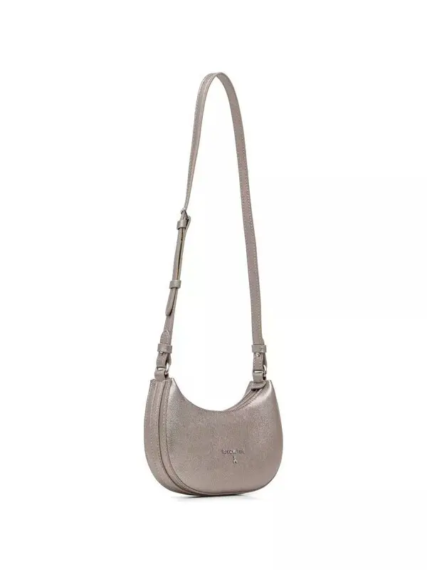 Patrizia Pepe Logo-lettering Crossbody Bag - Grey