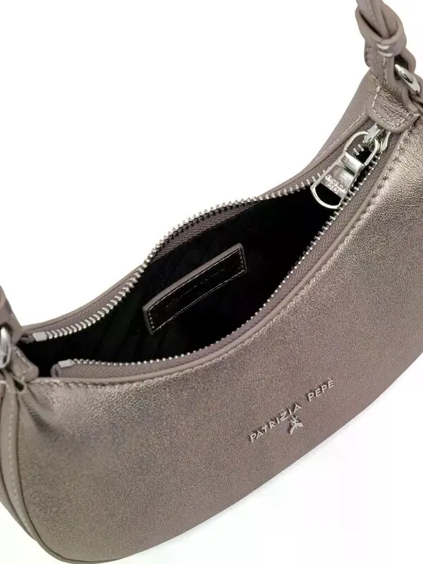 Patrizia Pepe Logo-lettering Crossbody Bag - Grey