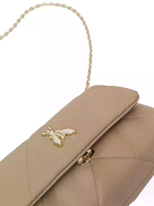 Patrizia Pepe Fly Padded Crossbody Bag - Neutrals