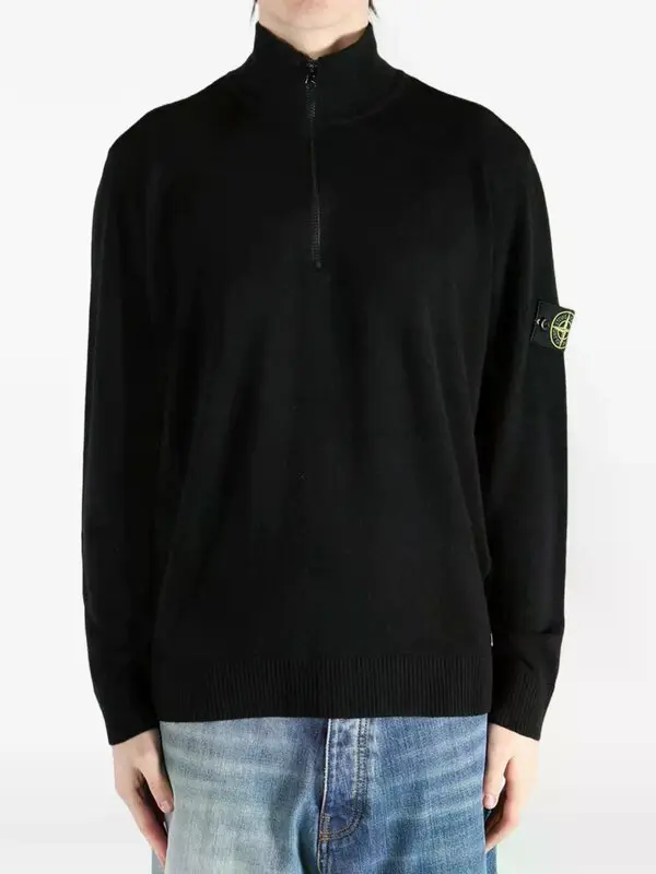 Stone Island Zip Fastening Sweater