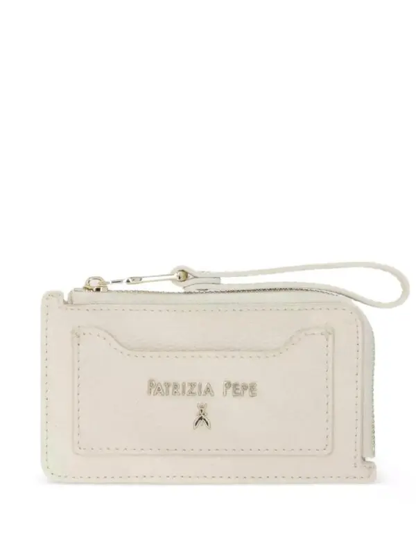 Patrizia Pepe Leather Cardholder - Neutrals