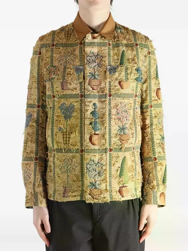 Junya Watanabe Fringed Print Jacket