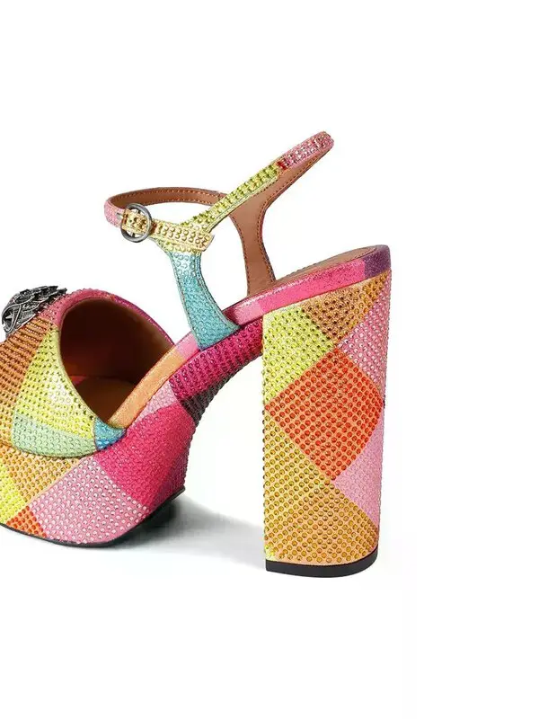 Kurt Geiger Kensington Embellished Platform Sandals - Pink