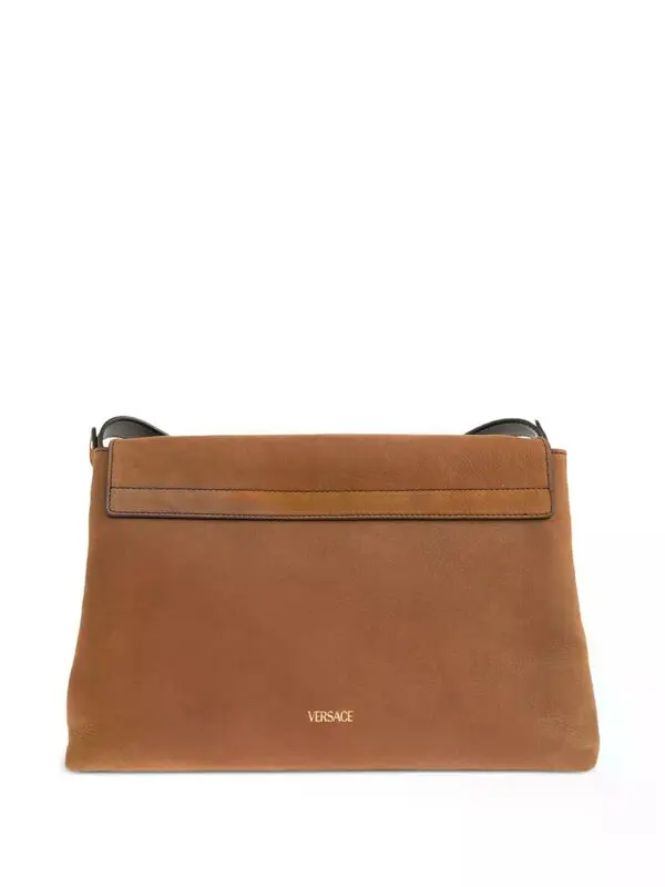 Versace Medusa-detail Leather Shoulder Bag - Brown