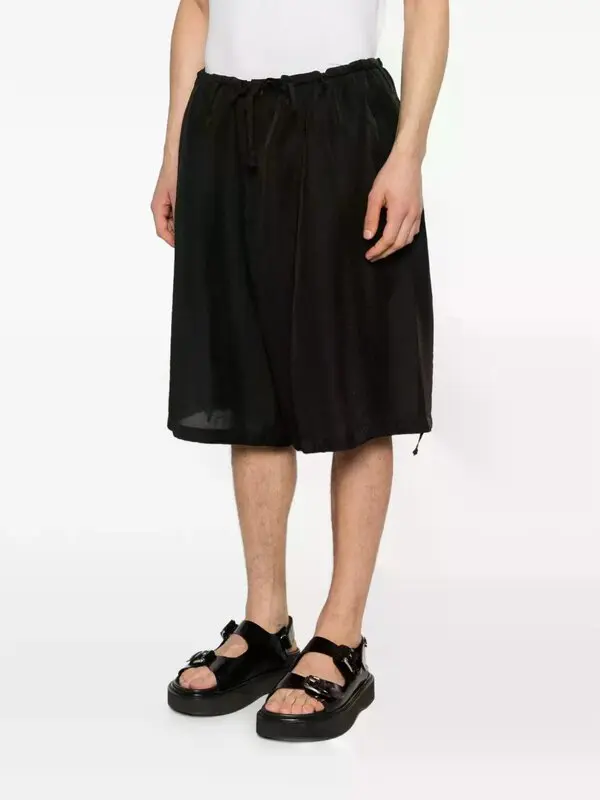 Yohji Yamamoto Drawstring Hem Shorts